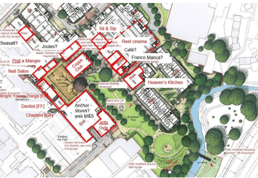 The Brightwells Yard Development in Farnham is nearing completion ...